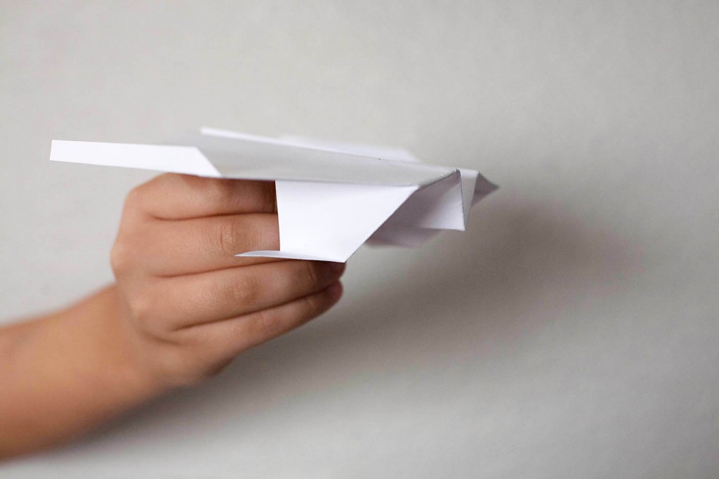 Paper Plane with Landing Gear — All for the Boys