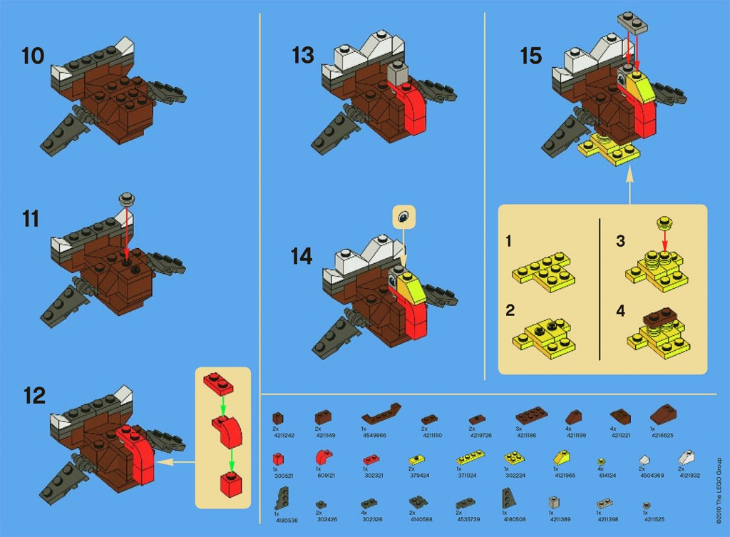 Thanksgiving LEGO instructions — All for the Boys