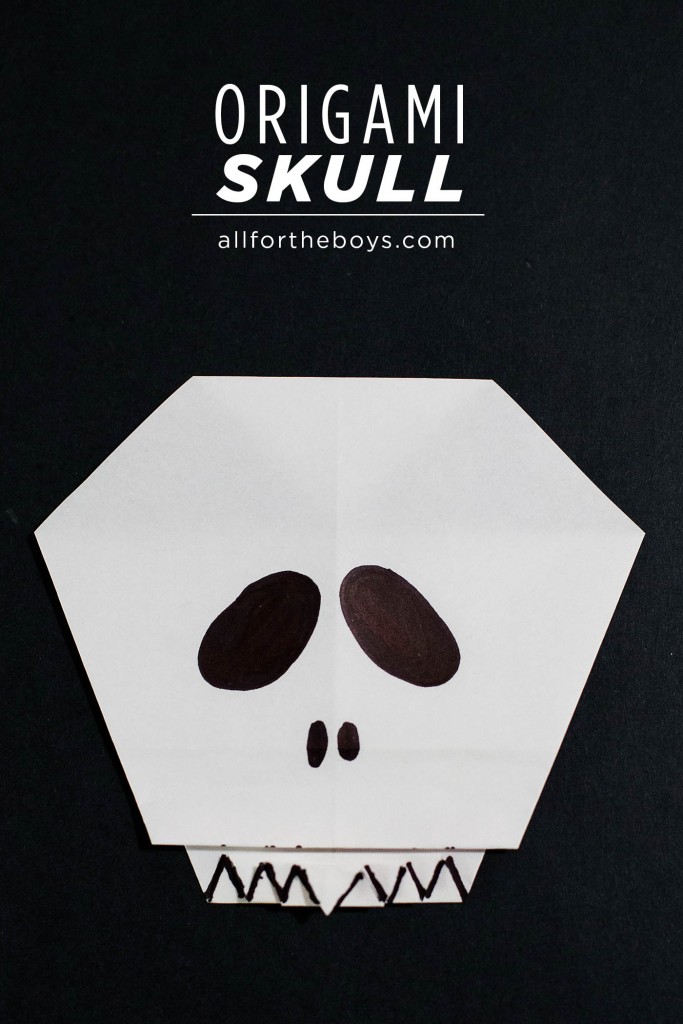 Easy Origami Skull — All for the Boys