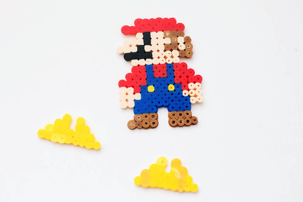 Stand Up Perler Bead Characters with Mario — All for the Boys