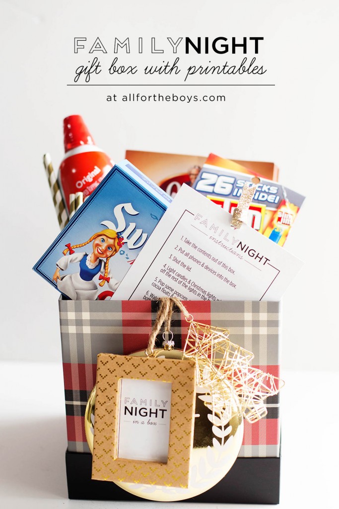 Easy DIY Family Night Gift Box — All for the Boys