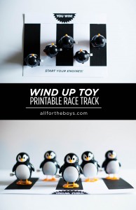 Wind Up Toy Printable Race Track — All for the Boys