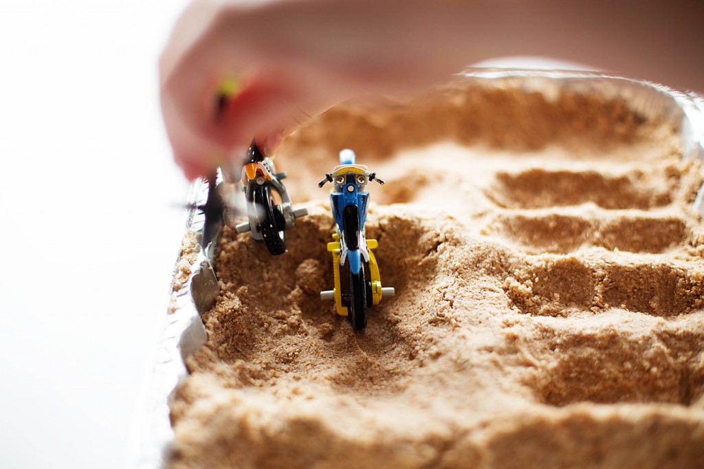DIY Sand for a Toy Motocross Track — All for the Boys