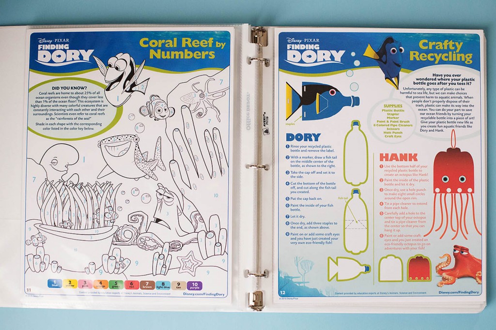 Finding Dory Printable Educational Activity Book — All for the Boys