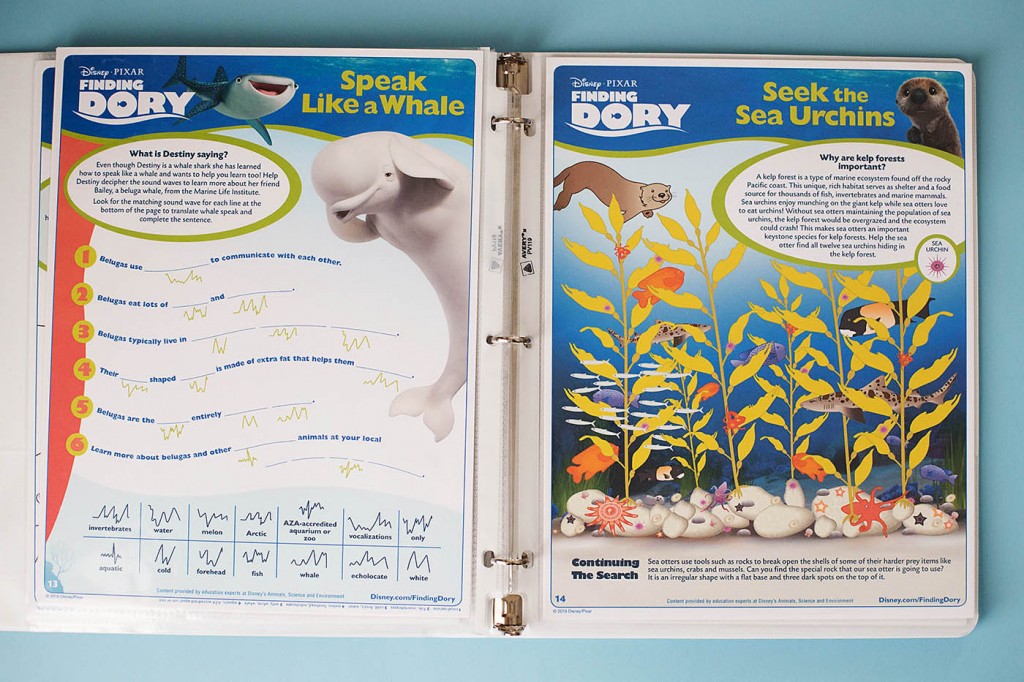 Finding Dory Printable Educational Activity Book — All for the Boys