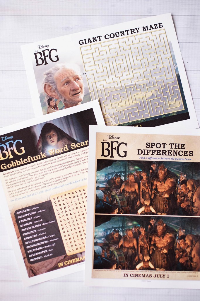 The BFG Printable Bookmarks, Coloring & Activity Pages — All for the Boys