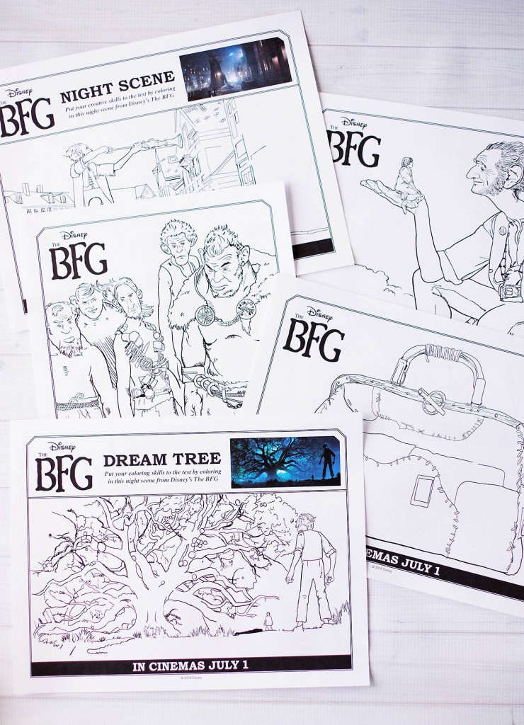 The BFG Printable Bookmarks, Coloring & Activity Pages — All for the Boys