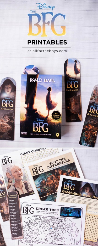 The BFG Printable Bookmarks, Coloring & Activity Pages — All for the Boys