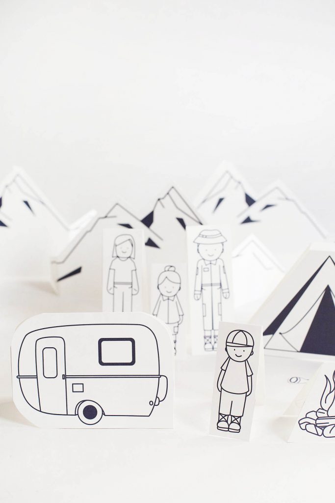 Let's Go Camping - Printable Paper Play Set — All for the Boys