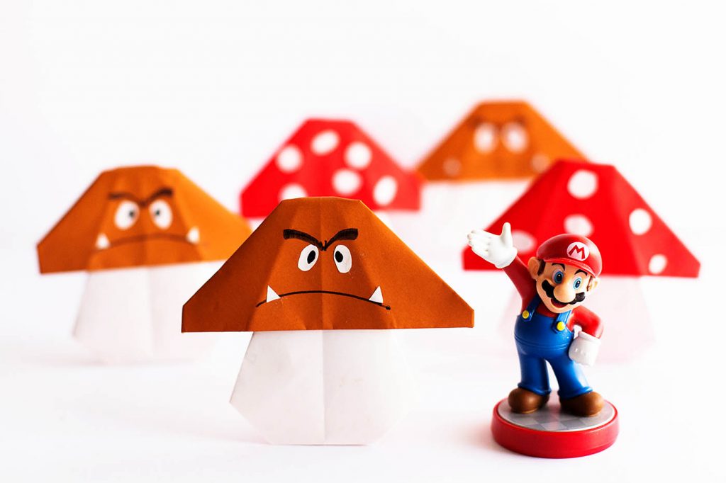 Easy Mario Mushroom Origami — All for the Boys
