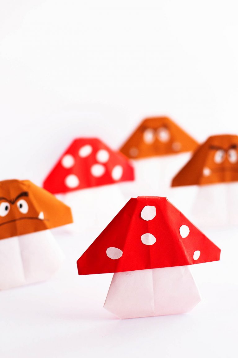 Easy Mario Mushroom Origami — All for the Boys
