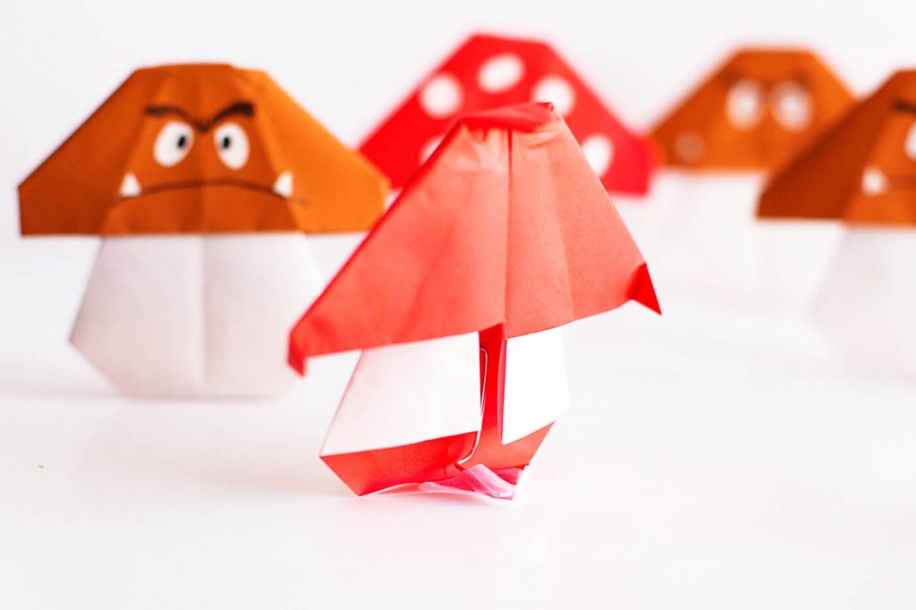 Easy Mario Mushroom Origami — All for the Boys