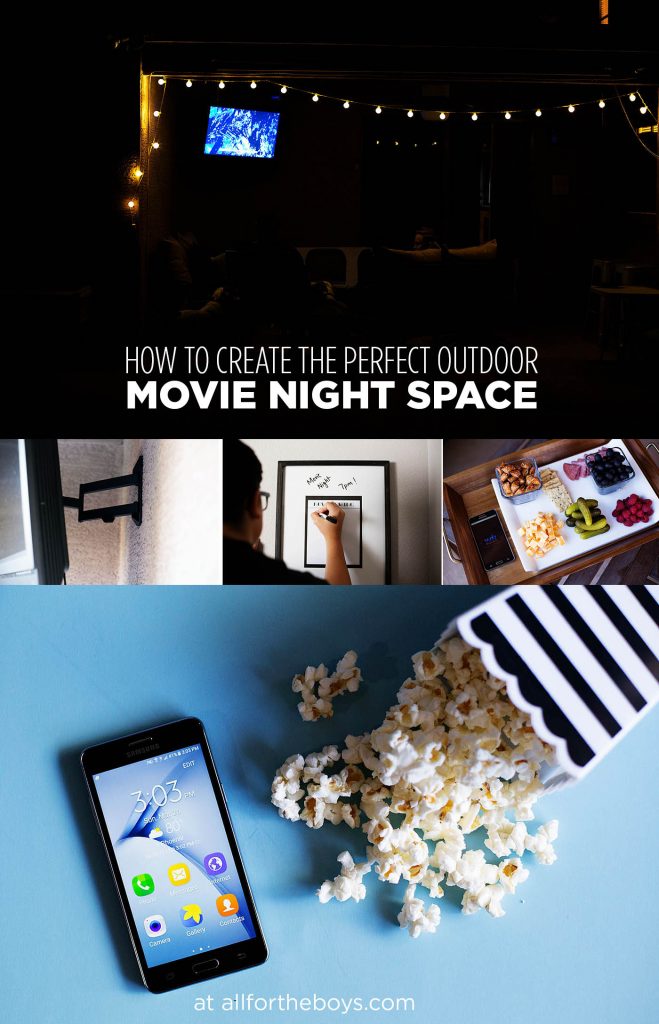 Creating the Perfect Outdoor Movie Night Space — All for the Boys