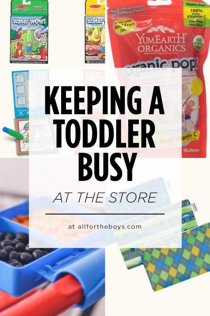 Keeping Toddlers Busy at the Store — All for the Boys