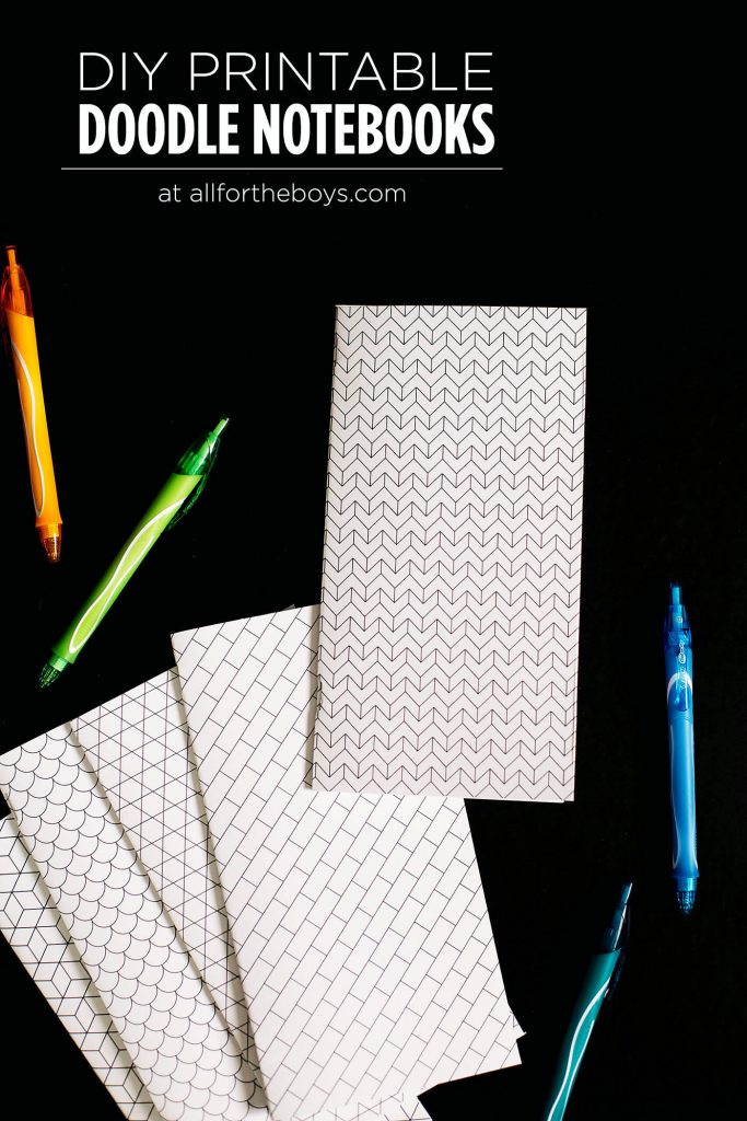 DIY Printable Doodle Notebooks — All for the Boys