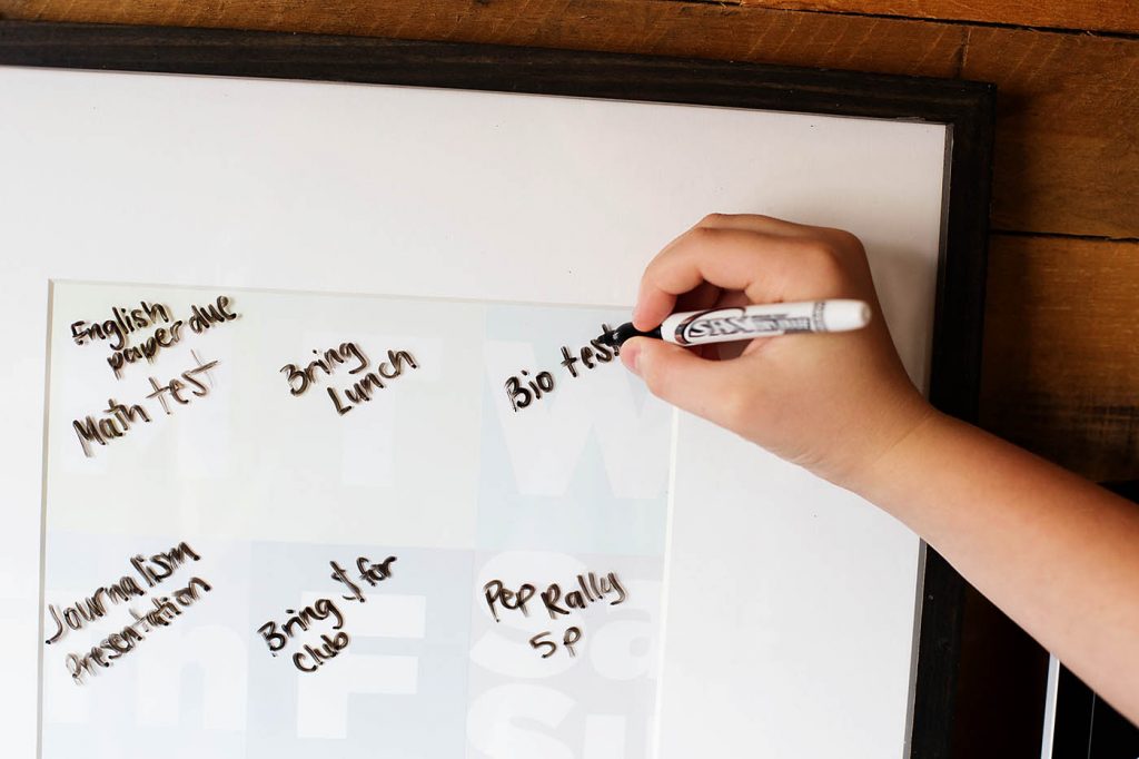 DIY DRY ERASE WEEKLY TO-DO LIST — All for the Boys