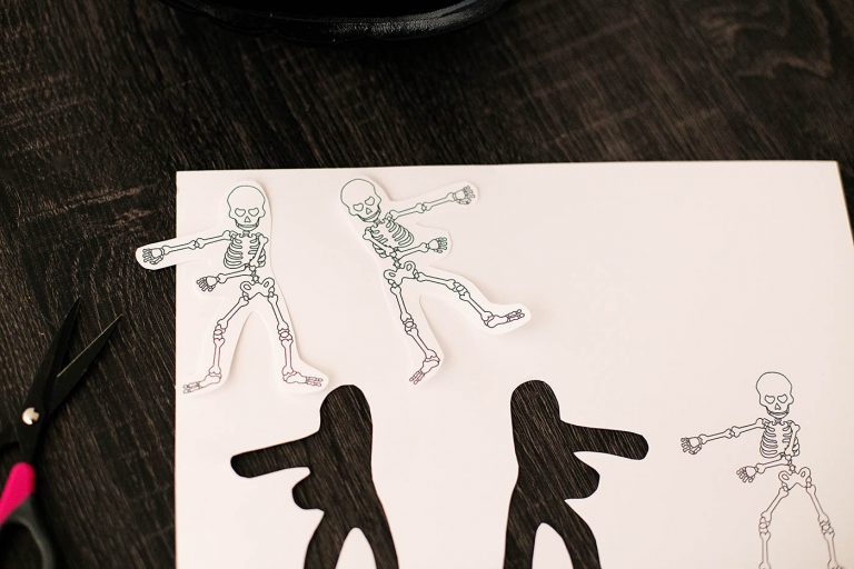 No-Carve Flossing Skeleton Pumpkin — All for the Boys