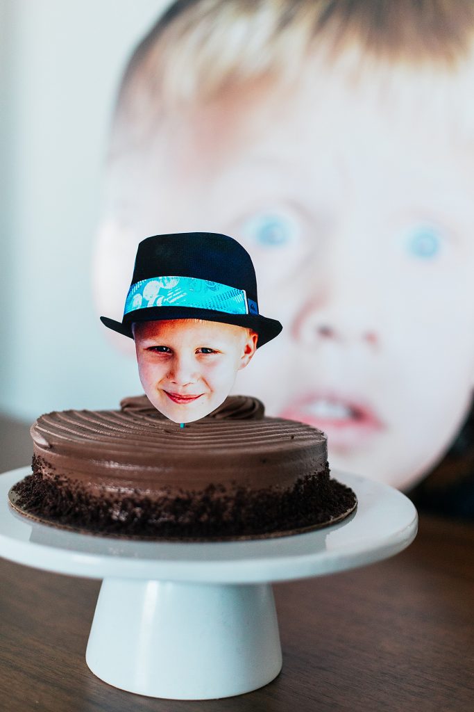 Fun Photo Head Surprise Party Theme — All for the Boys