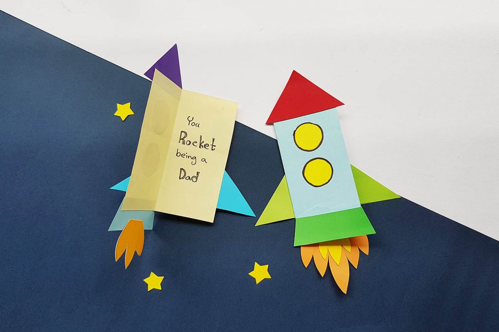 DIY Punny Rocket Father's Day Card — All for the Boys
