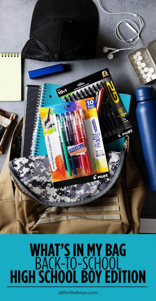 Back to School What's In My Bag - High School Boy Edition — All for the ...