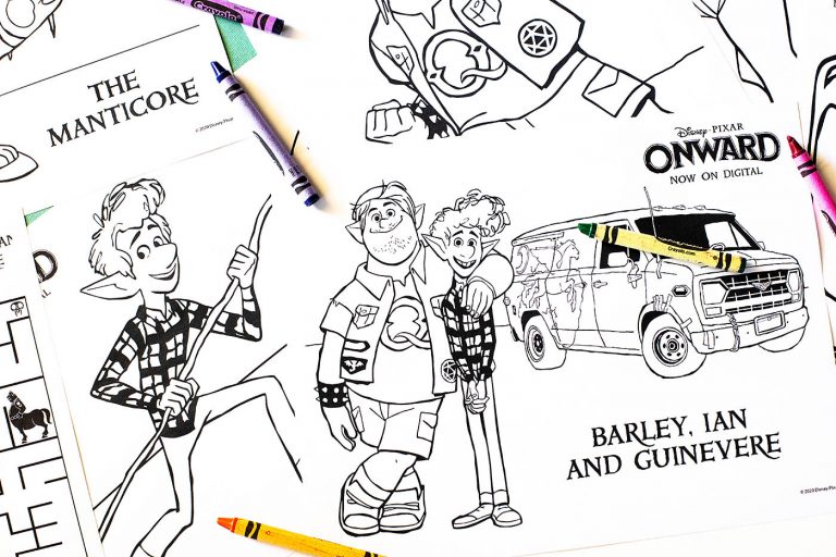 Free Onward Printable Coloring and Activity Pages — All for the Boys
